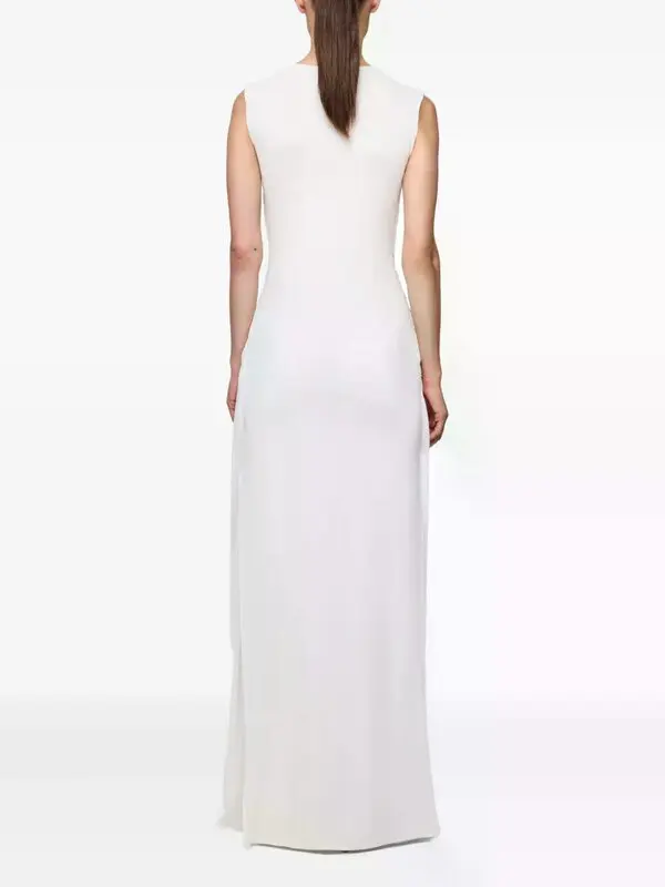 ATU BODY COUTURE Pleated Maxi Dress - White