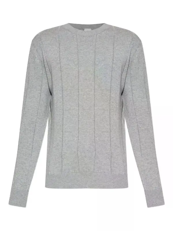 Eleventy Vertical-ribbed Cotton Sweater