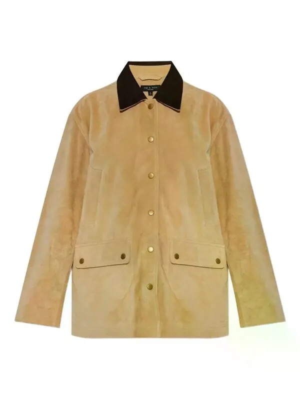 Rag & Bone Press-stud Suede Jacket