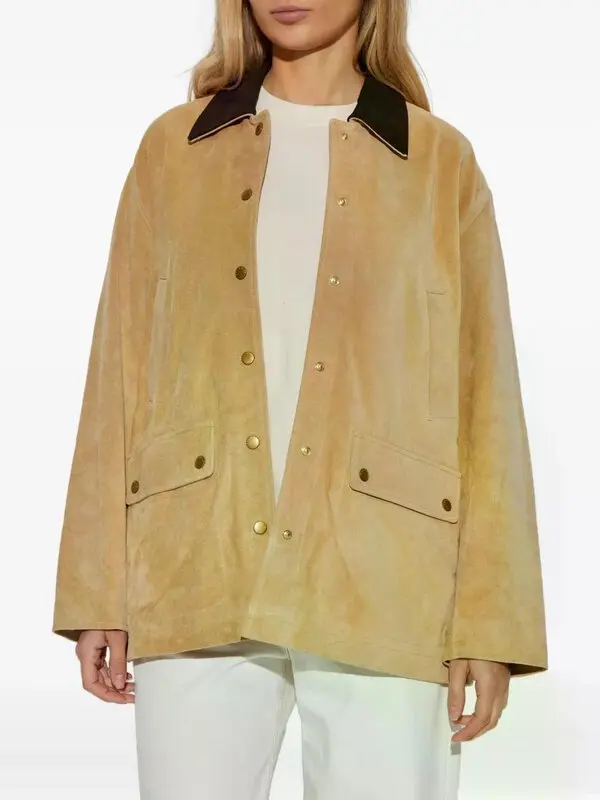 Rag & Bone Press-stud Suede Jacket
