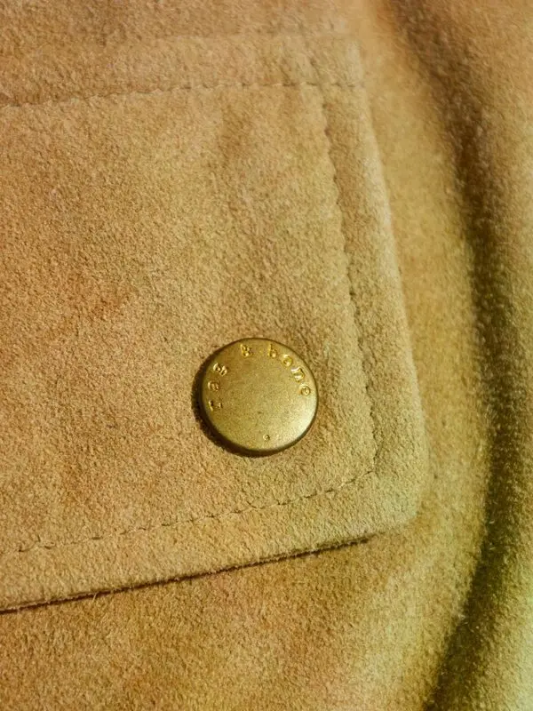 Rag & Bone Press-stud Suede Jacket