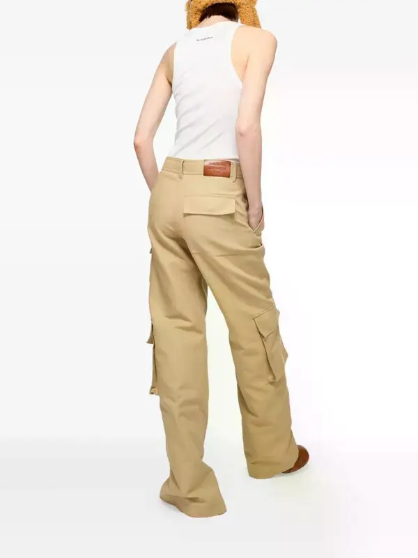 Acne Studios Zip-detail Cargo Trousers - Neutrals