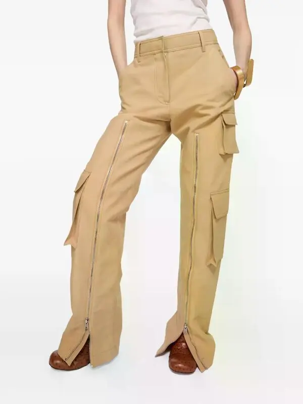 Acne Studios Zip-detail Cargo Trousers - Neutrals