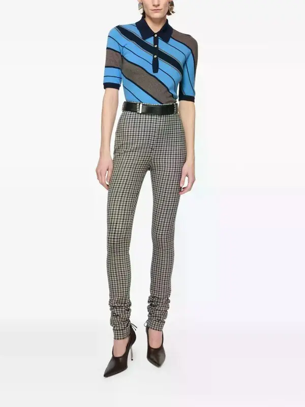 Acne Studios Diagonal-stripe Polo Shirt