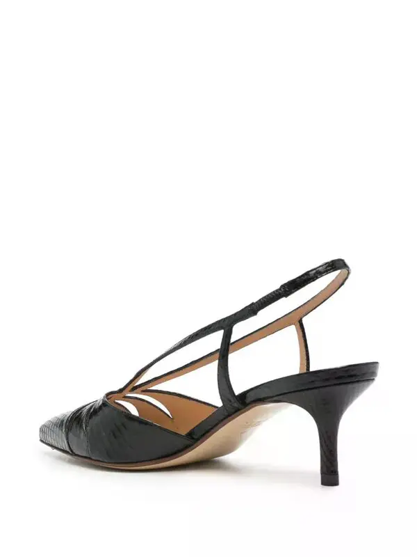 FRANCESCO RUSSO Snakeskin-effect Leather Pumps