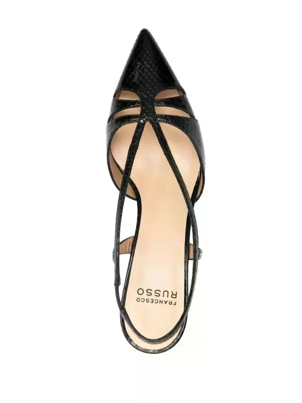 FRANCESCO RUSSO Snakeskin-effect Leather Pumps
