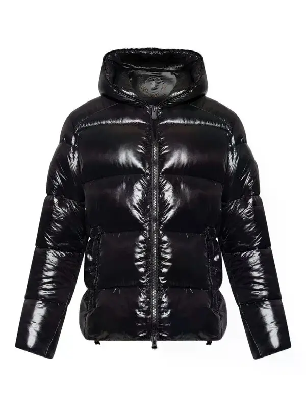 SAVE THE DUCK Hooded Puffer Jacket - Black