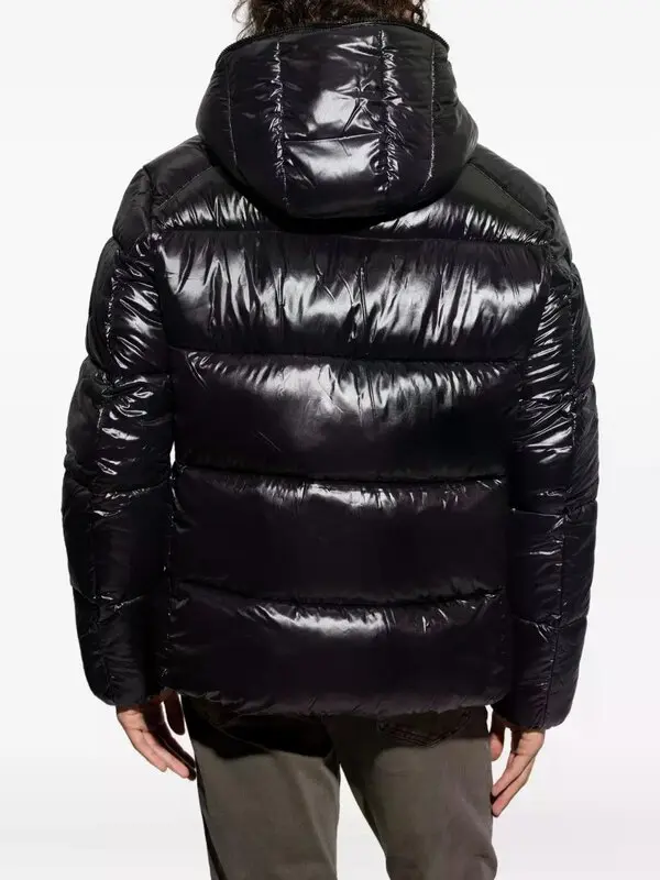 SAVE THE DUCK Hooded Puffer Jacket - Black