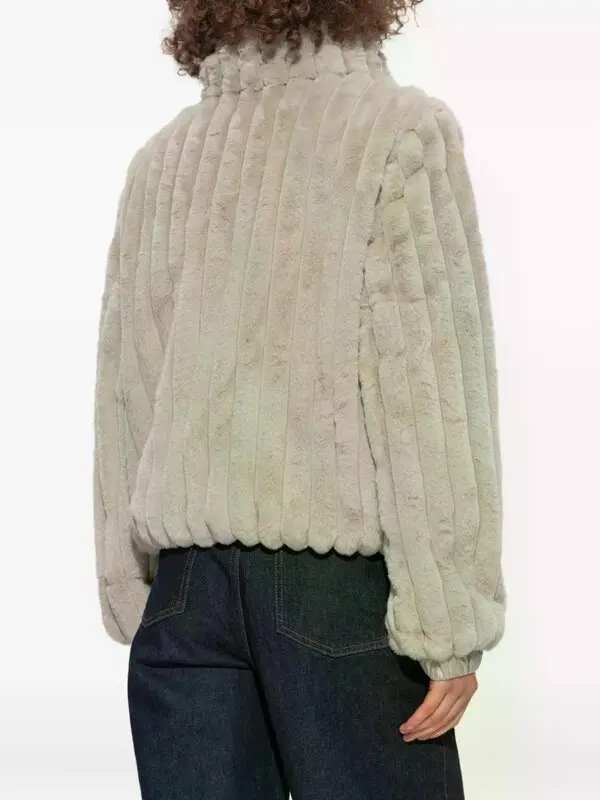 SAVE THE DUCK Ribbed-texture Zip-front Jacket