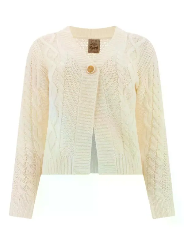 RAKKI Cable-knit Button Cardigan