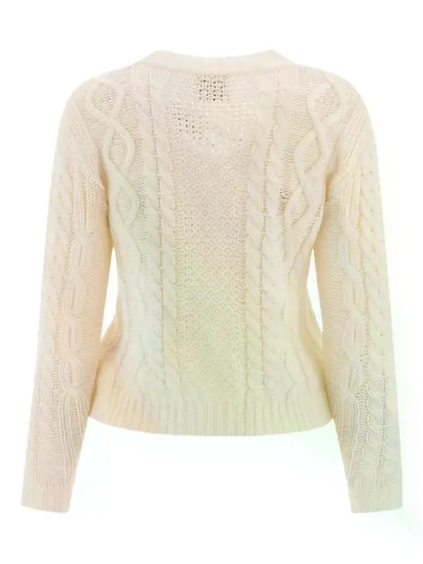 RAKKI Cable-knit Button Cardigan