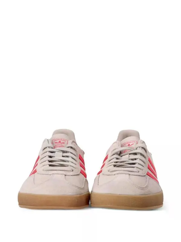 Adidas Three-stripe Leather Low-top Sneakers - Neutrals