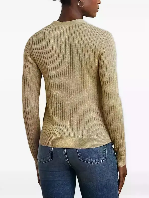 Ralph Lauren Ribbed Button Cardigan
