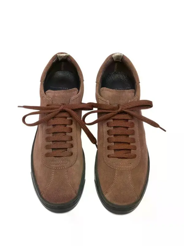 Officine Creative Karma Suede Lace-up Sneakers - Brown