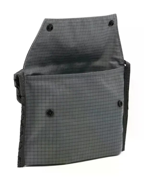 RAYON VERT Grid Pattern Flap Shoulder Bag