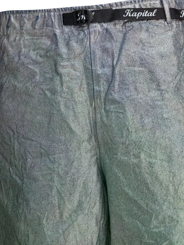 Kapital 12oz Metallic Effect Bermuda Shorts