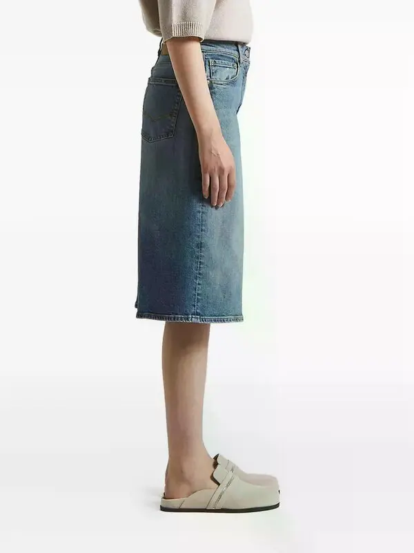 Peserico Denim Knee-length Shorts