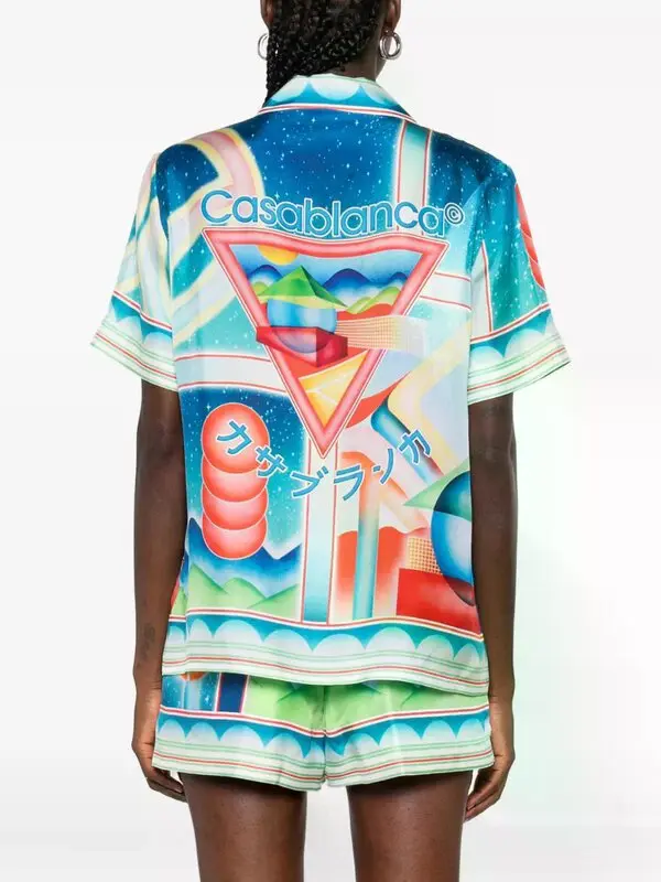 Casablanca Printed Silk Shirt