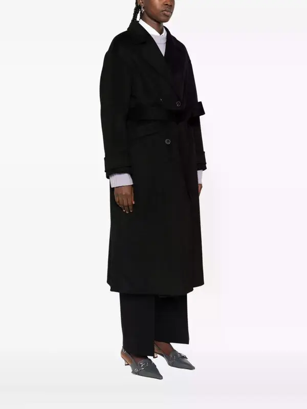 THE DYNAMIS STUDIO Belted Double-breasted Coat