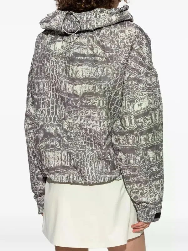 Adidas By Stella McCartney Crocodile-print Hooded Jacket
