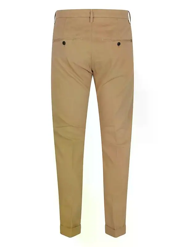 DONDUP Cotton Trousers - Brown