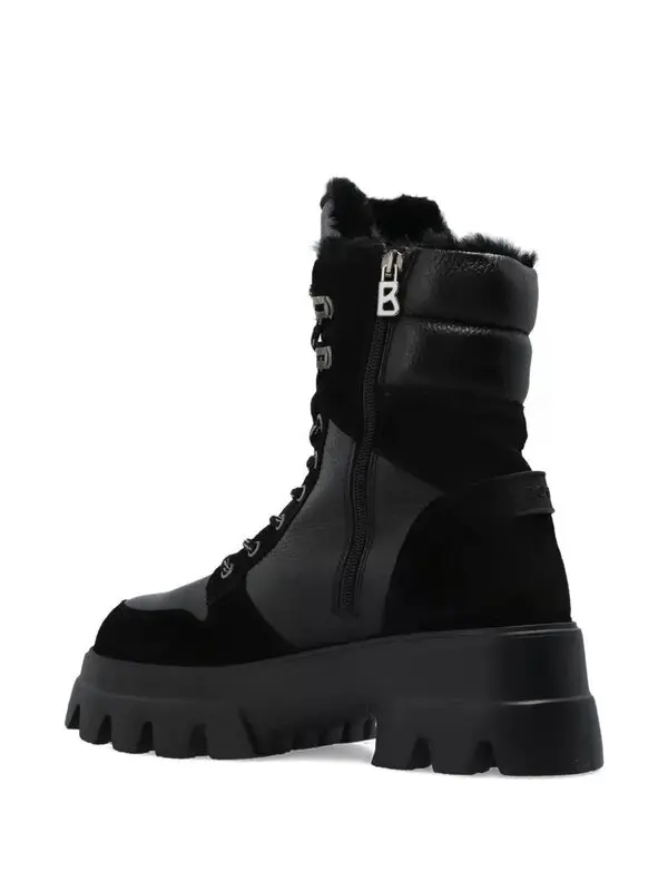Bogner Lace-up Panelled Combat Boots