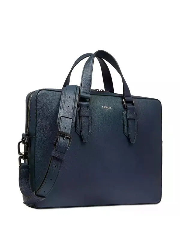 LANCEL Leather Briefcase With Buckle Detail