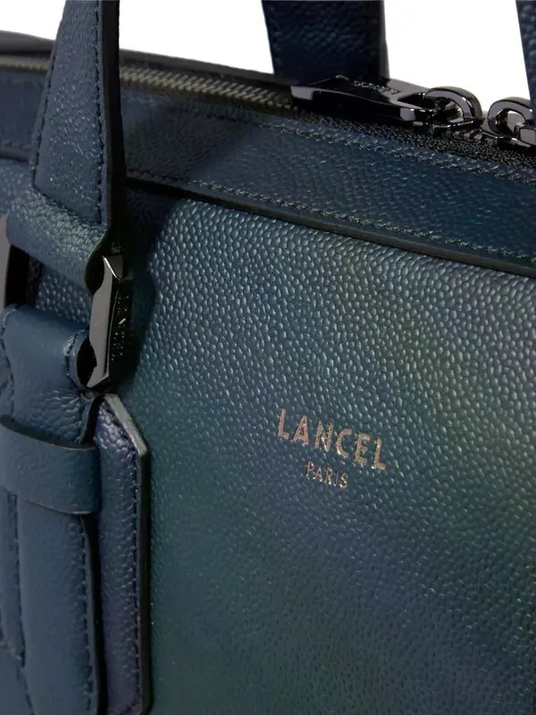 LANCEL Leather Briefcase With Buckle Detail