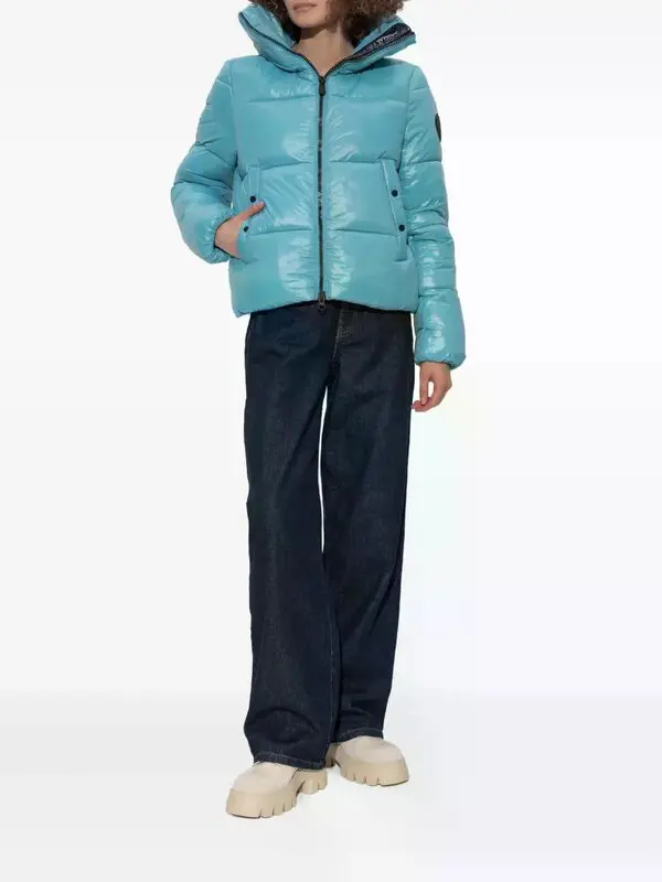 SAVE THE DUCK High-neck Quilted Jacket - Blue