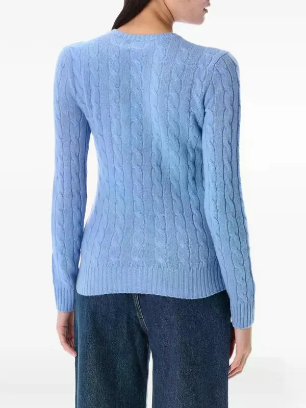 Polo Ralph Lauren Cable Knit Crew Neck Sweater - Blue