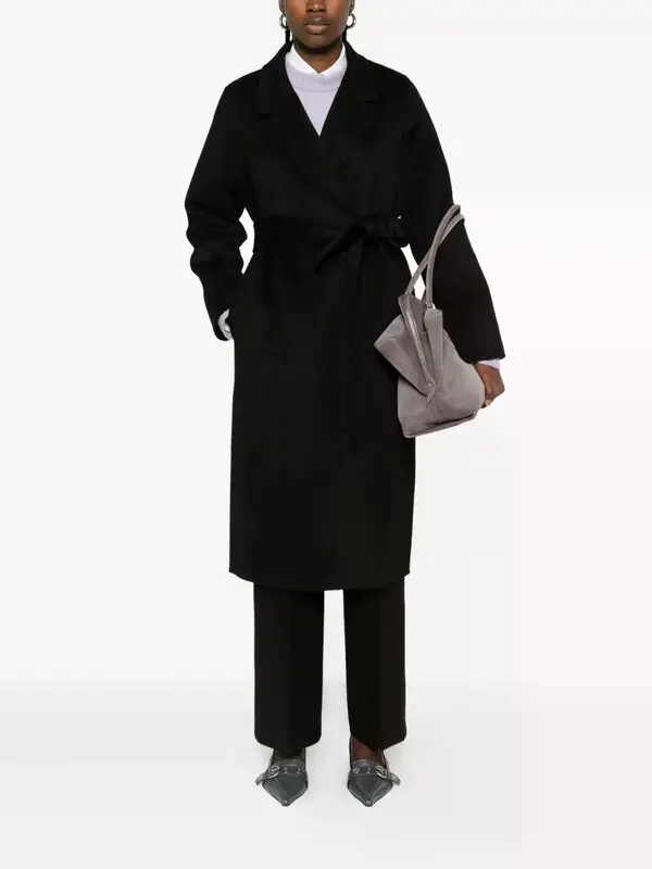 THE DYNAMIS STUDIO Belted Notched Coat