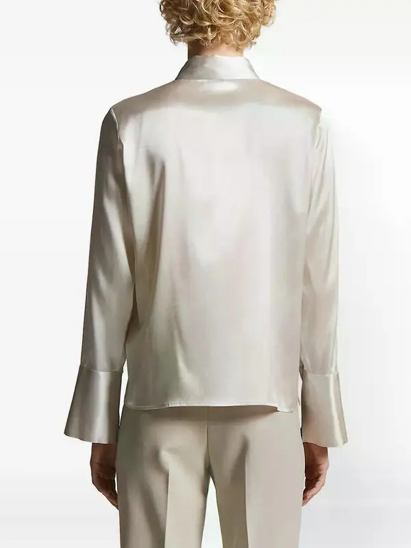 Peserico Satin Wide-cuff Shirt