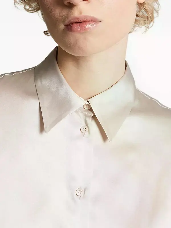 Peserico Satin Wide-cuff Shirt