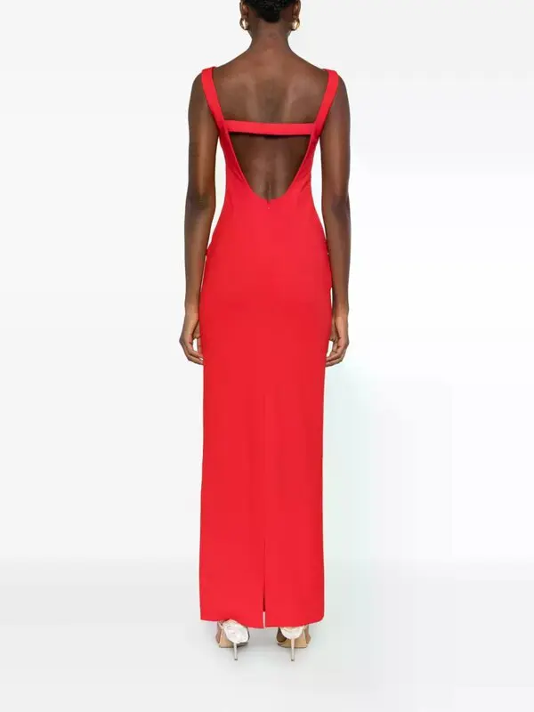 Solace London Imogen Maxi Dress - Red