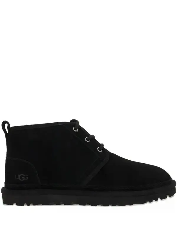 UGG Suede Lace-up Boots - Black