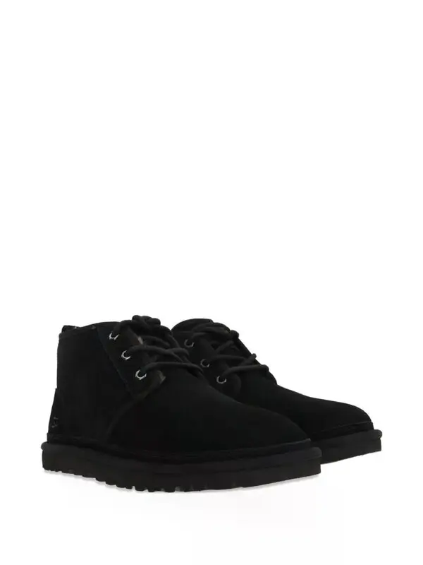 UGG Suede Lace-up Boots - Black