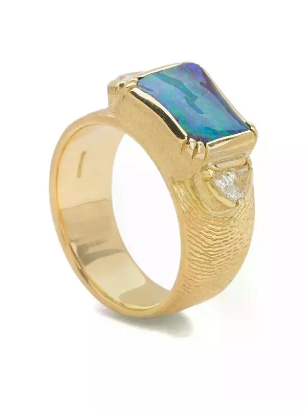 BROOKE GREGSON 18k Yellow Opal And Diamond Ring - Gold