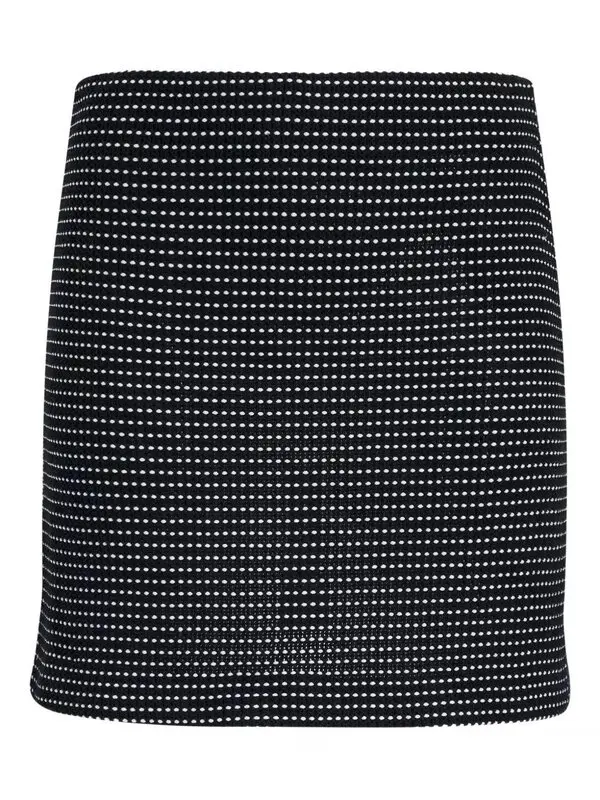 Proenza Schouler White Label Lawson Tweed Dot Mini Skirt - Black
