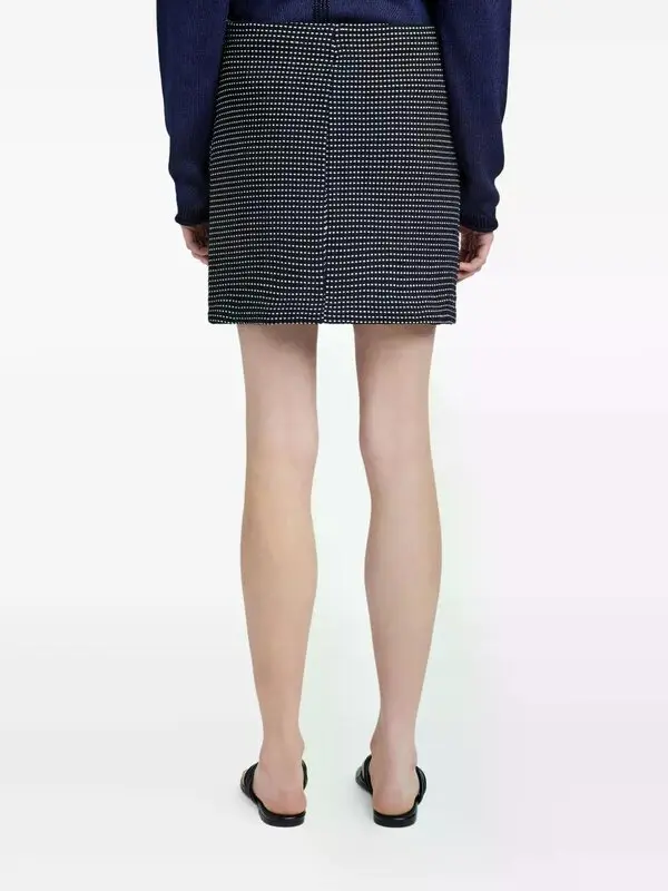 Proenza Schouler White Label Lawson Tweed Dot Mini Skirt - Black