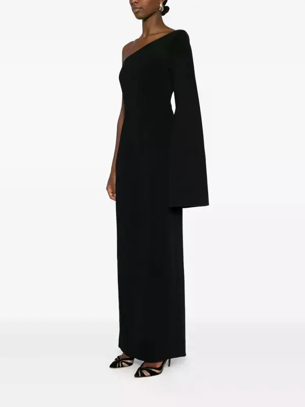 Solace London Alina One-shoulder Maxi Dress - Black