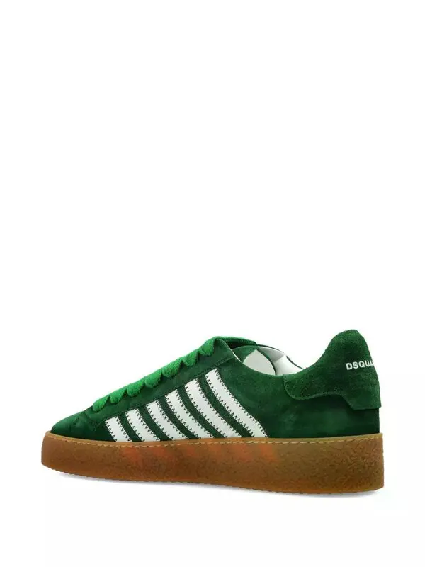 Dsquared2 Boxer Striped Suede Sneakers - Green