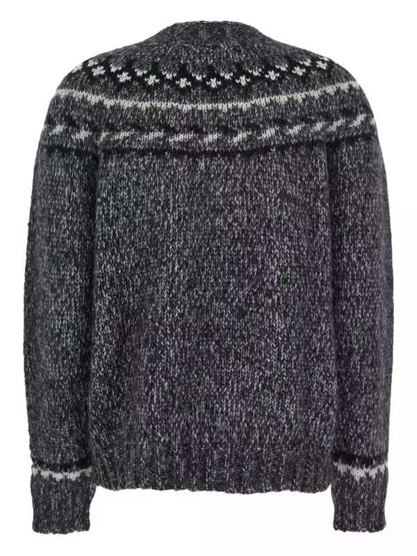 P.a.r.o.s.h Fair Isle-pattern Sweater - Grey