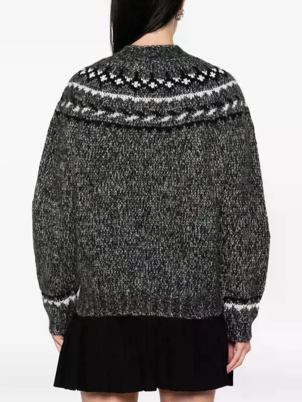 P.a.r.o.s.h Fair Isle-pattern Sweater - Grey