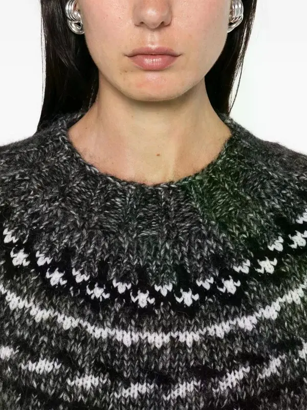 P.a.r.o.s.h Fair Isle-pattern Sweater - Grey