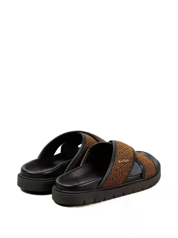 Max Mara Cross-strap Flat Slides