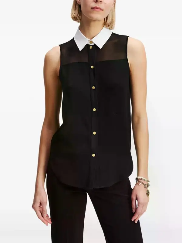Karl Lagerfeld Poplin Collar Blouse