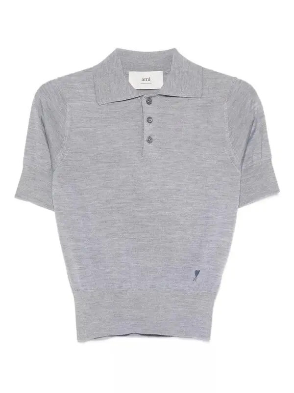 Ami Short-sleeve Polo Top