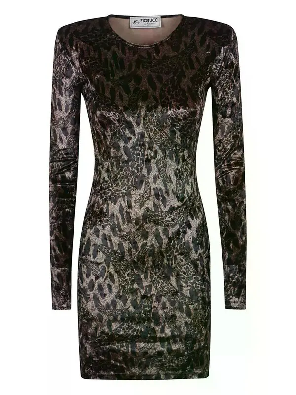 Fiorucci Velvet Leopard-print Dress