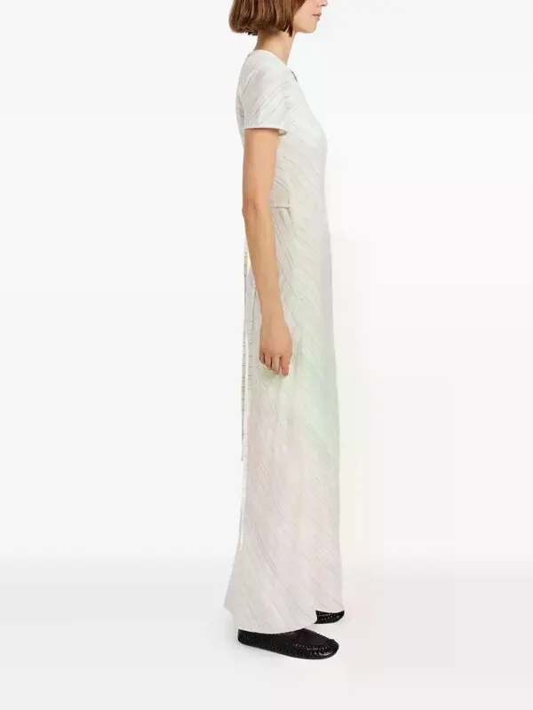 Proenza Schouler White Label Joss Stripe Woven Maxi Dress - White