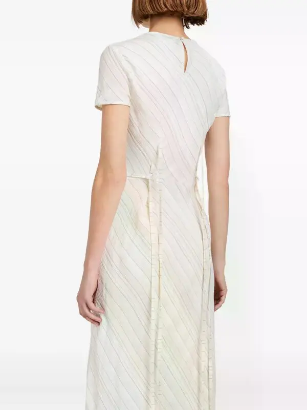 Proenza Schouler White Label Joss Stripe Woven Maxi Dress - White